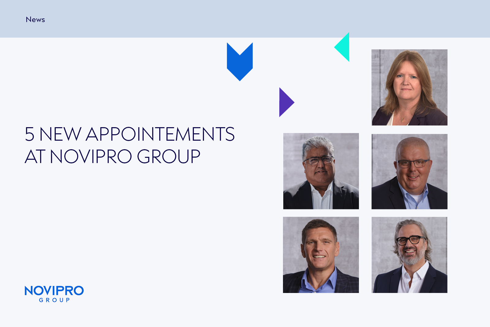 5 New Appointments at NOVIPRO Group