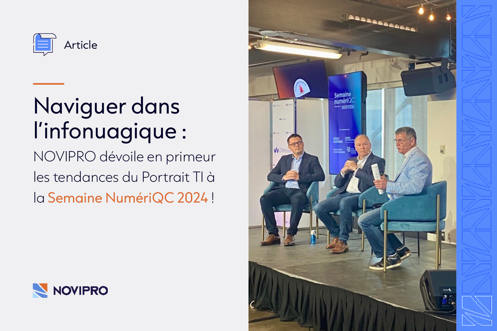 Semaine NumériQC 2024 : NOVIPRO dévoile en primeur son Portrait TI